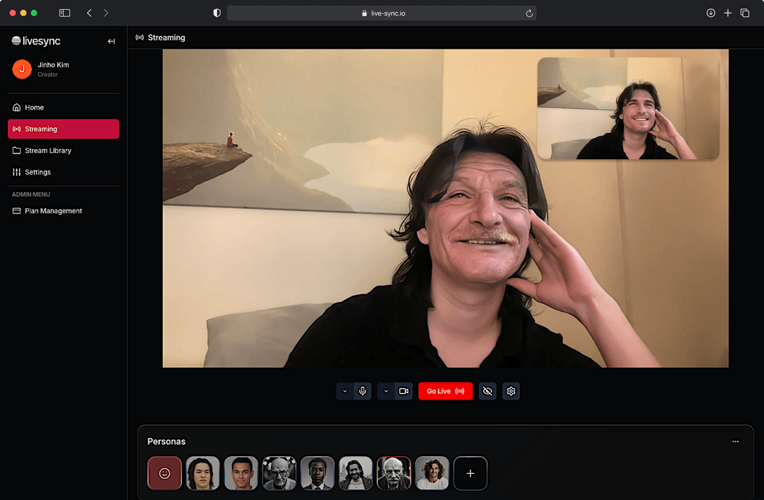 Livesync - Live Face Swap | Real-time Face Swap tool for live streaming